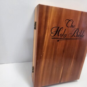 Cedar Wooden Box Bible Storage Cedar Box Trinket Box Holy Bible Bible ...