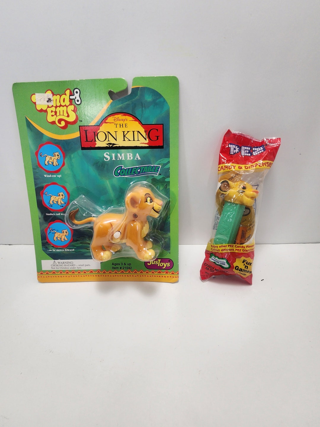 Disney Vintage the Lion King Simba Wind up Action Figure - Pez ...