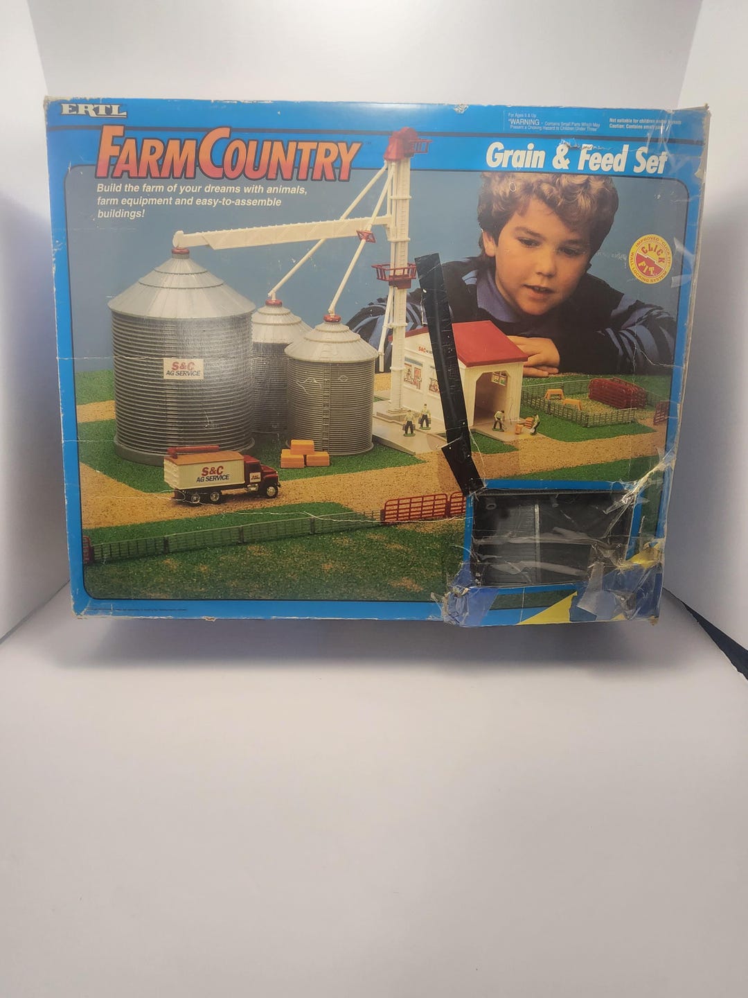 Ertl 1991 Farm Country Grain & Feed Set 1/64 Scale Toy Playset ...