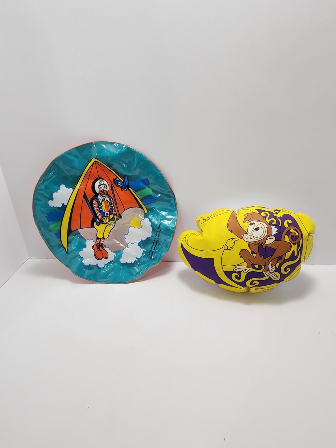 Vintage Inflatable Toys Disney and Mcdonald's- Aladdin - Ronald ...