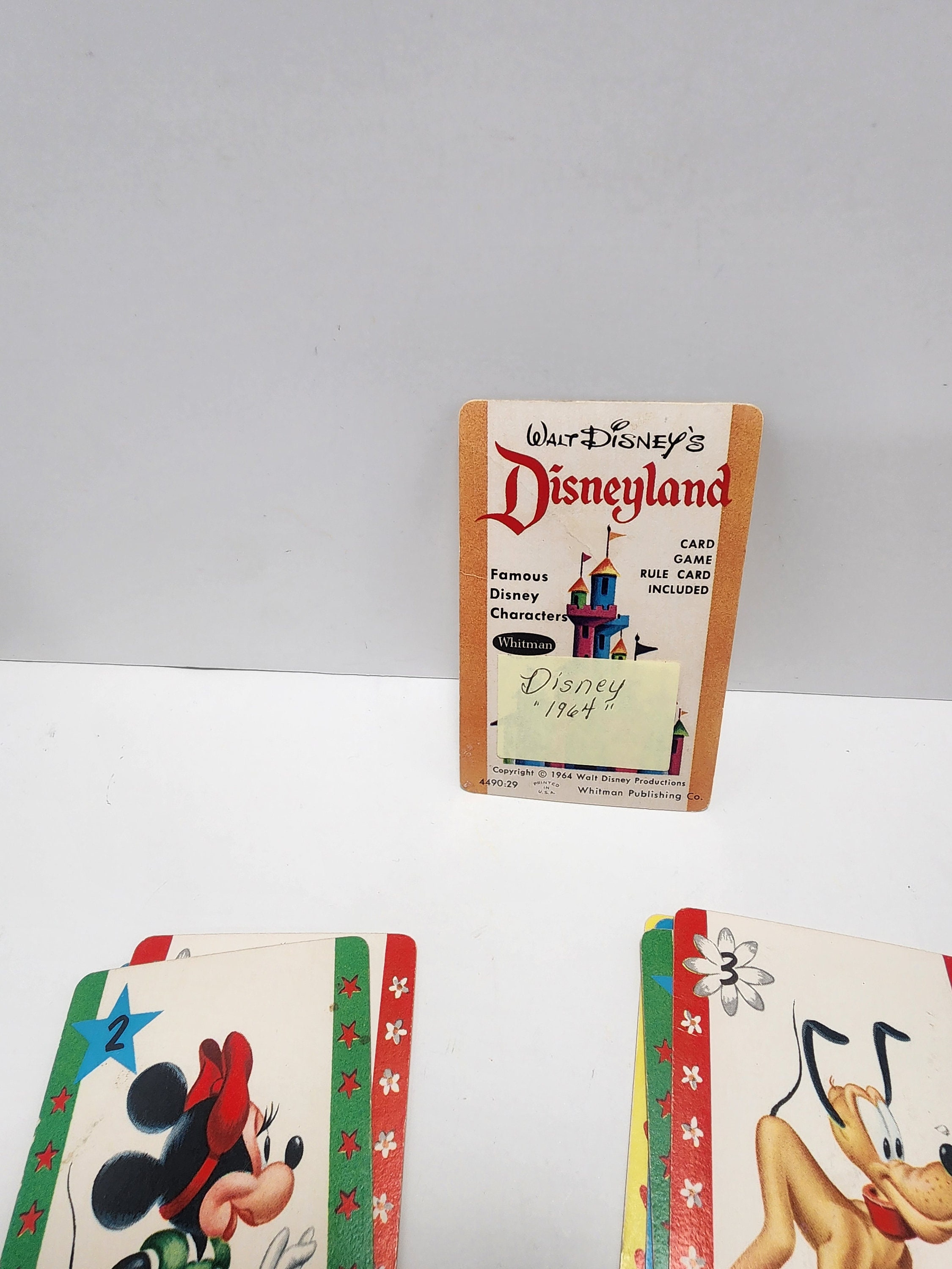1964 Walt Disney Disneyland Vintage Card Game - Card Games - Games ...