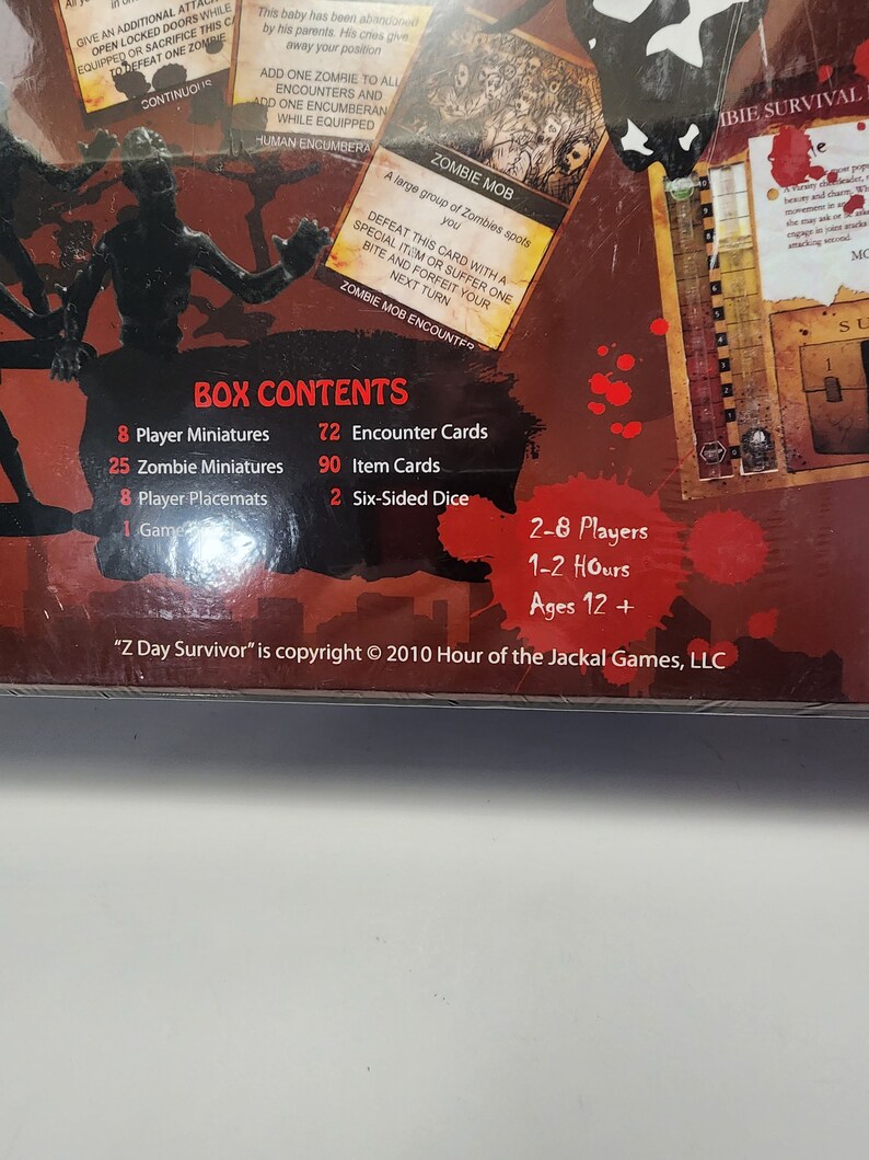 Z Day Survivor Zombie Board Game - Board Games - Games - Family Game ...