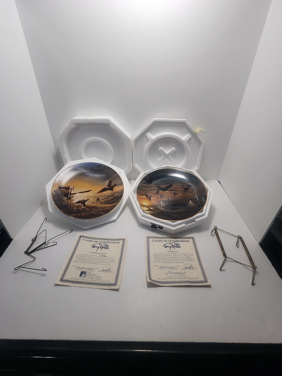 Terry Redlin 1990s Collectable Special Edition Plate Silent Sunset ...