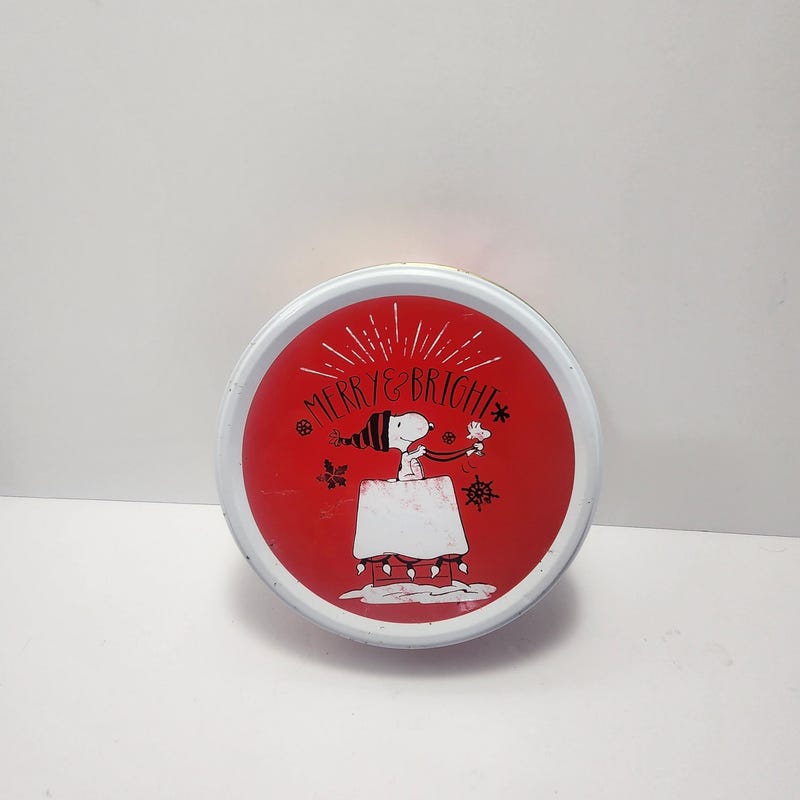 Snoopy Vintage Tin - Etsy
