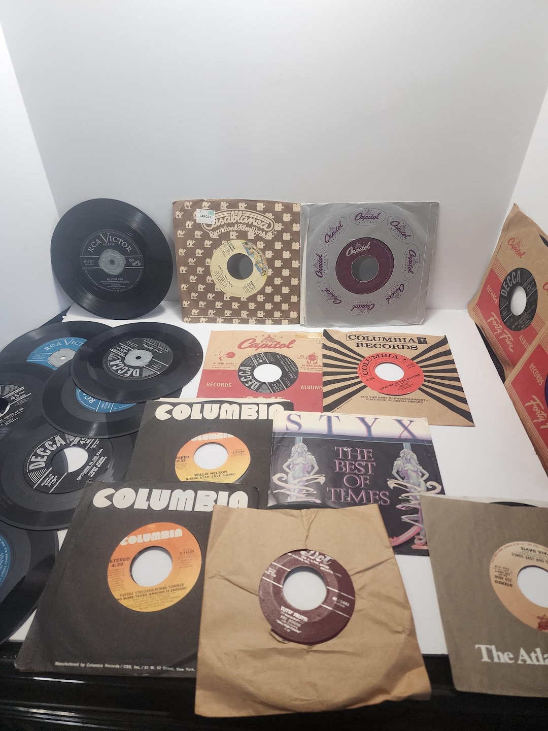 HUGE Lot of Vintage 1960s 1970s Vinyl Record 45s - LPS - Records ...