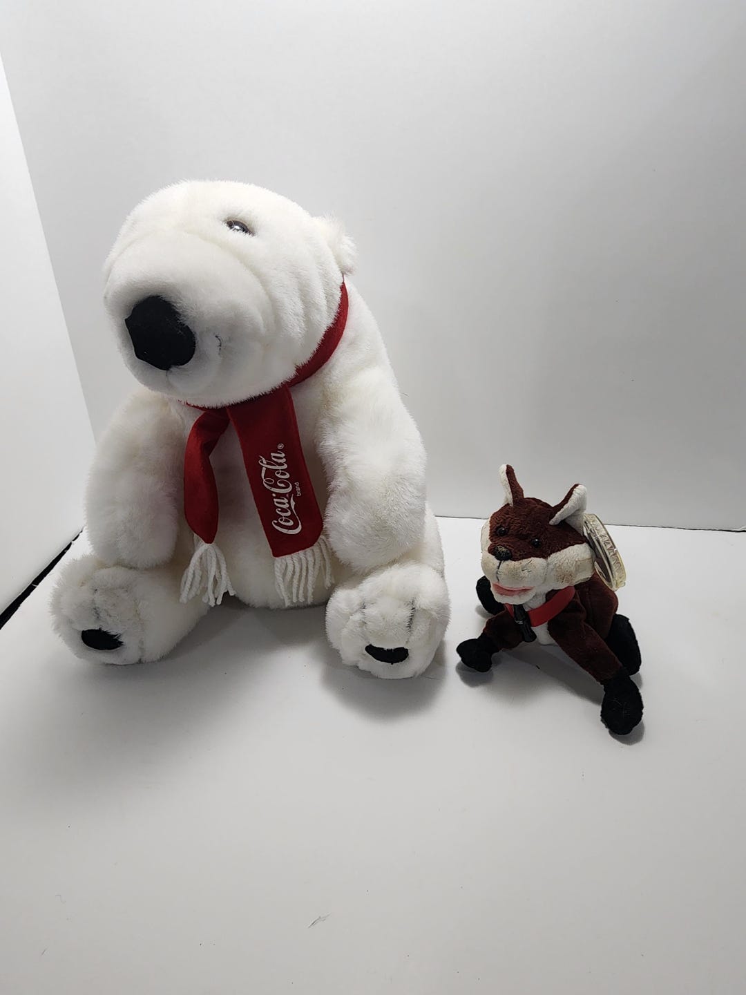 1990's Vintage Coca Cola Stuffed Animals - Coca Cola - Plushies - Soda ...