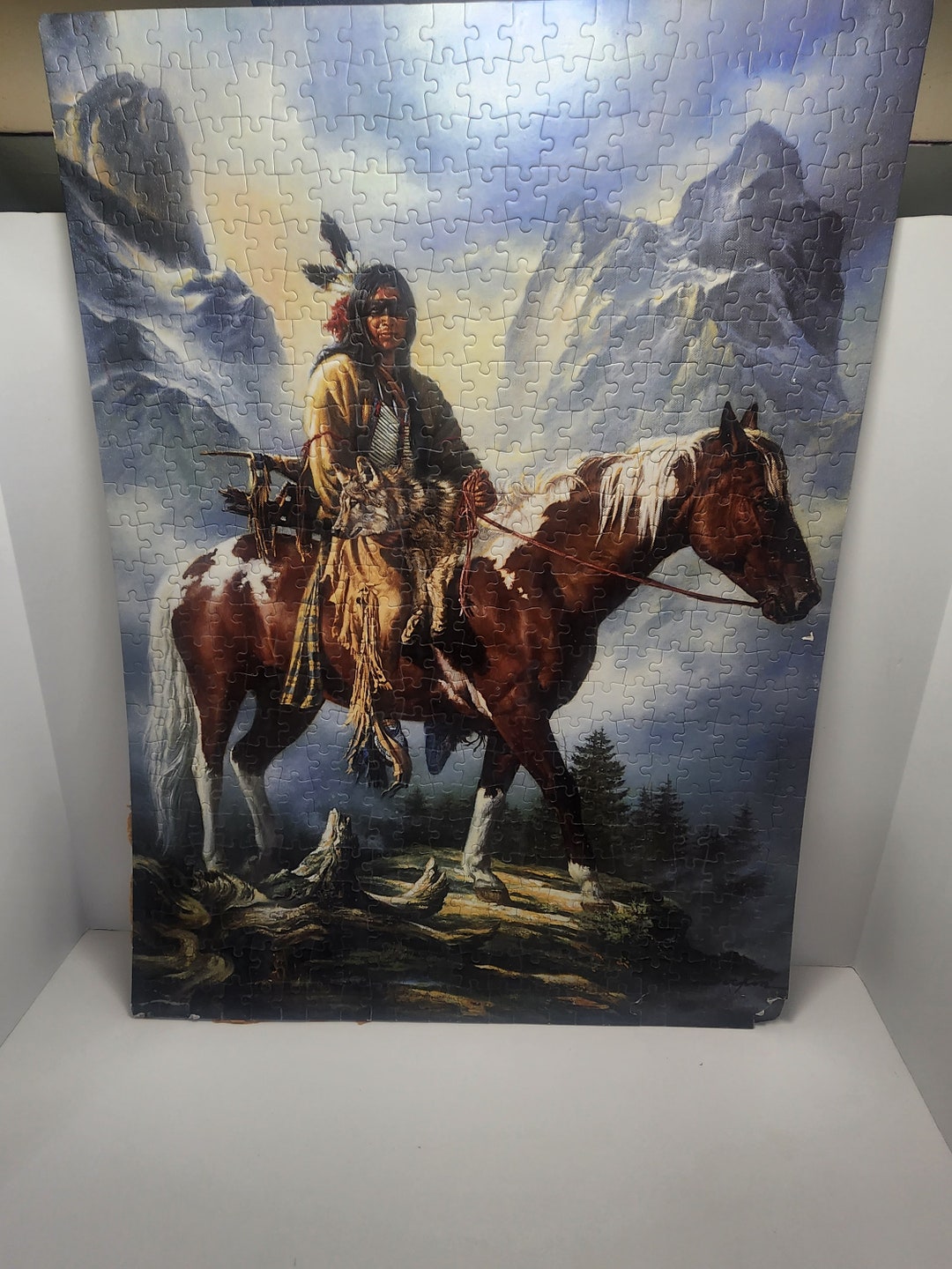 Wild Wings They Call Me Wolf Native American Vintage Puzzle - Native ...