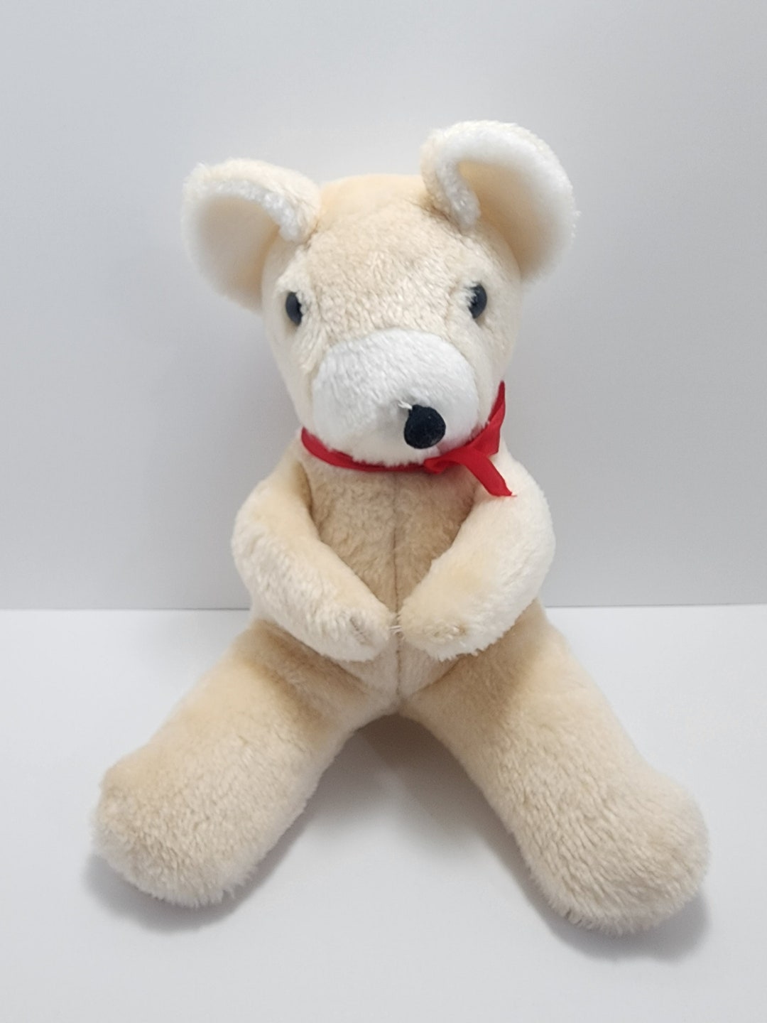 Vintage White Teddy Bear - Stuffed Animals - Bears - Plush - Etsy