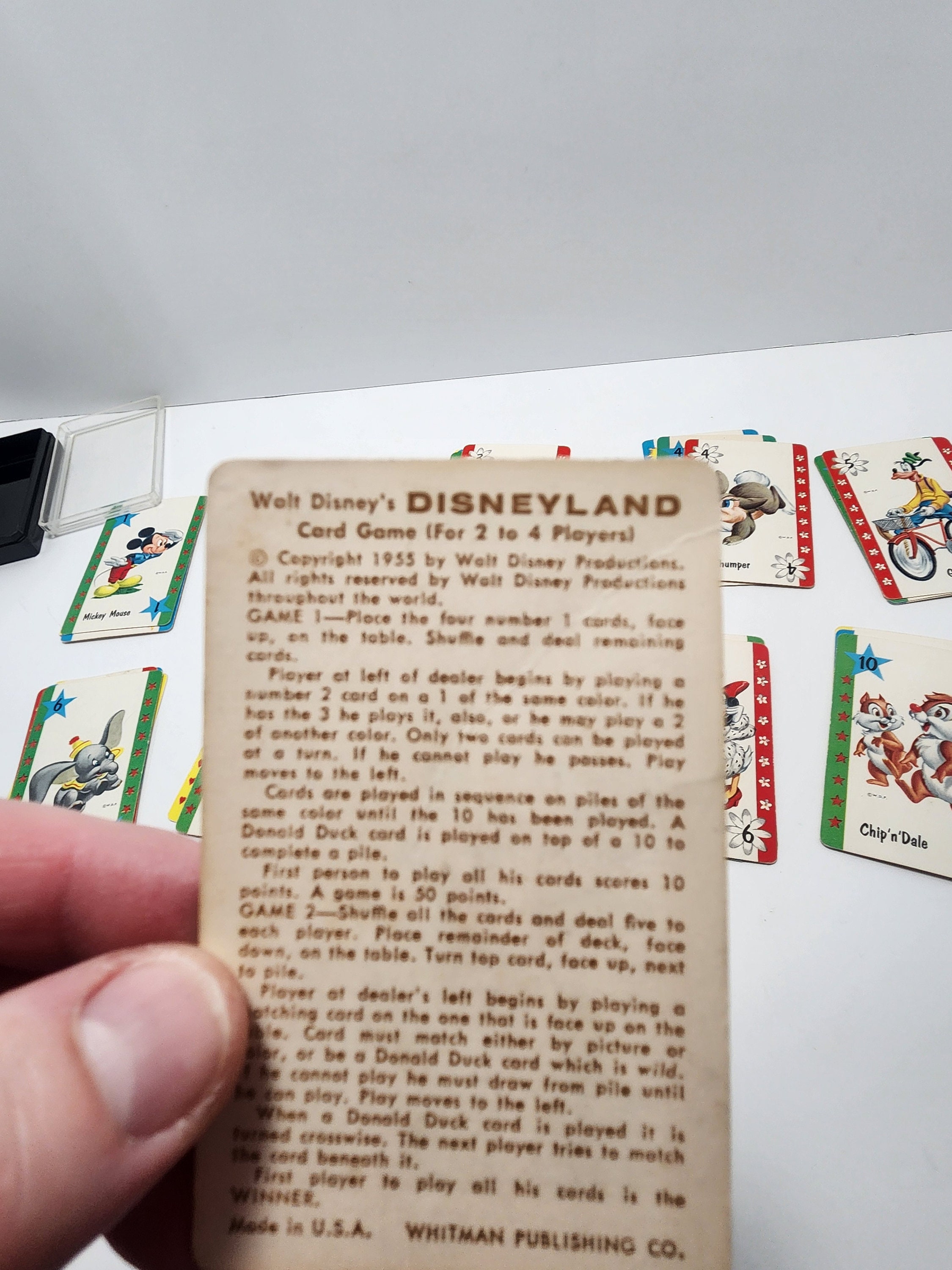 1964 Walt Disney Disneyland Vintage Card Game - Card Games - Games ...