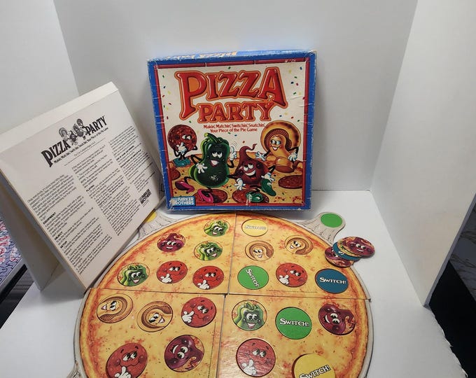 Vintage PIZZA PARTY Board Game by Parker Brothers - COMPLETE! - 1987 - Etsy