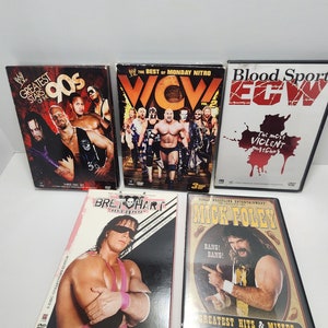 Wrestling Dvd - Wwf - WWE- Ecw - Wcw - Dvds - Wrestling - Vintage ...