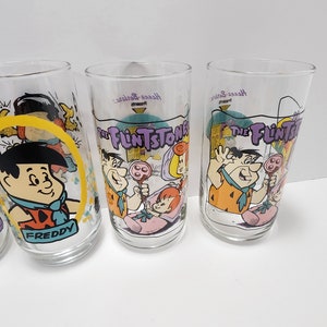 Flintstones 1991 Hardee's Character Glasses the First 30 Years - Hardee ...