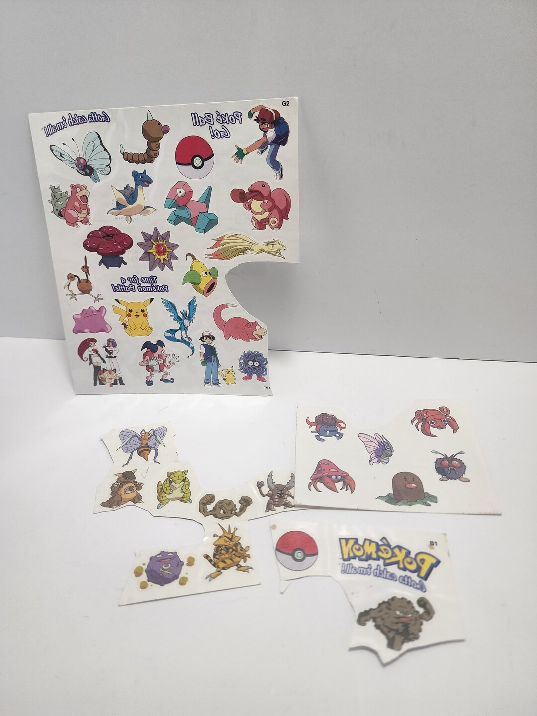 Pokemon Stickers Tattoos Pokémon Stickers Tattoos Pikachu Ash Ash ...