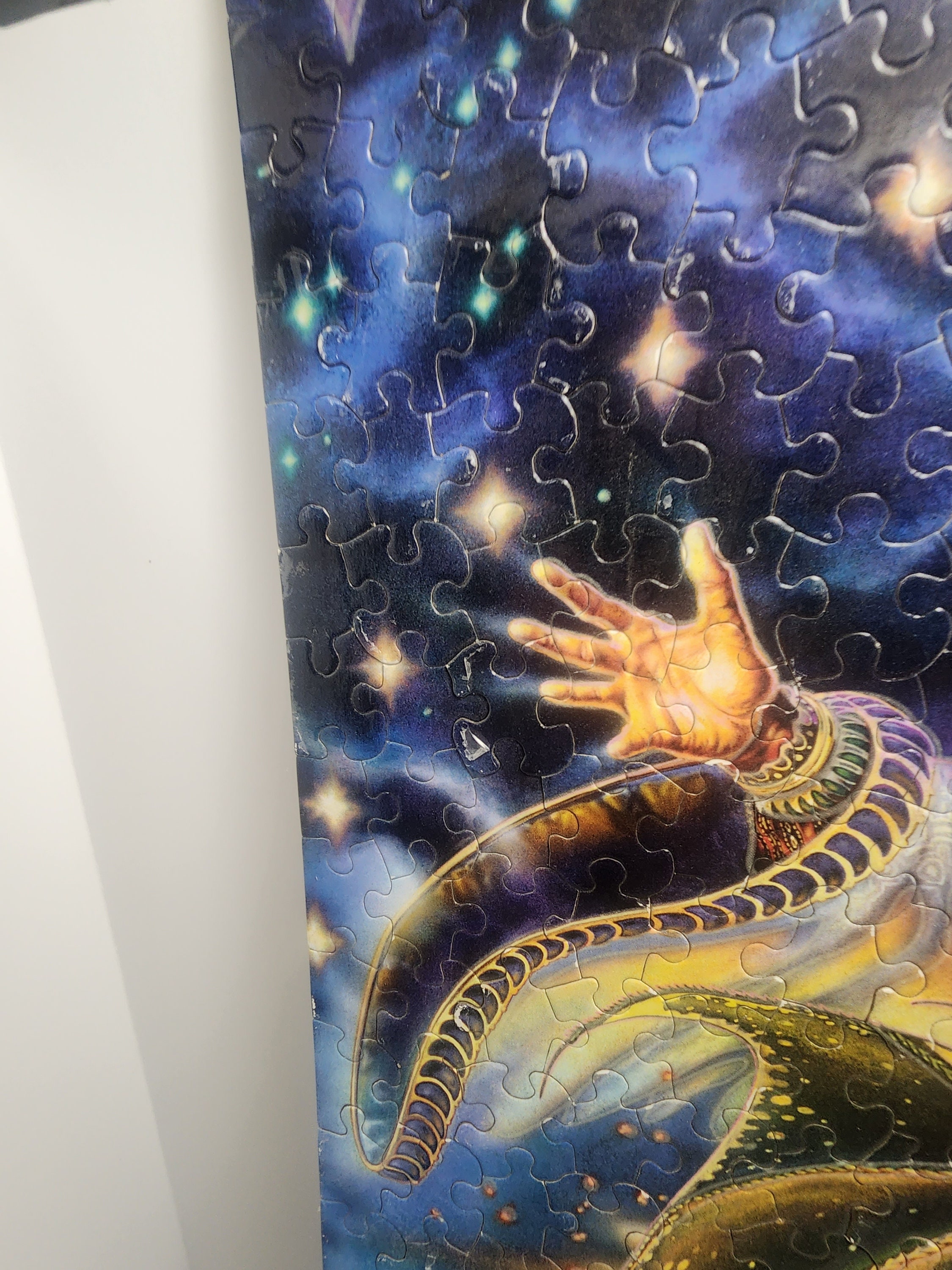 Miles Pinkney Vintage Glow in the Dark Dragon Puzzle Glued - Etsy