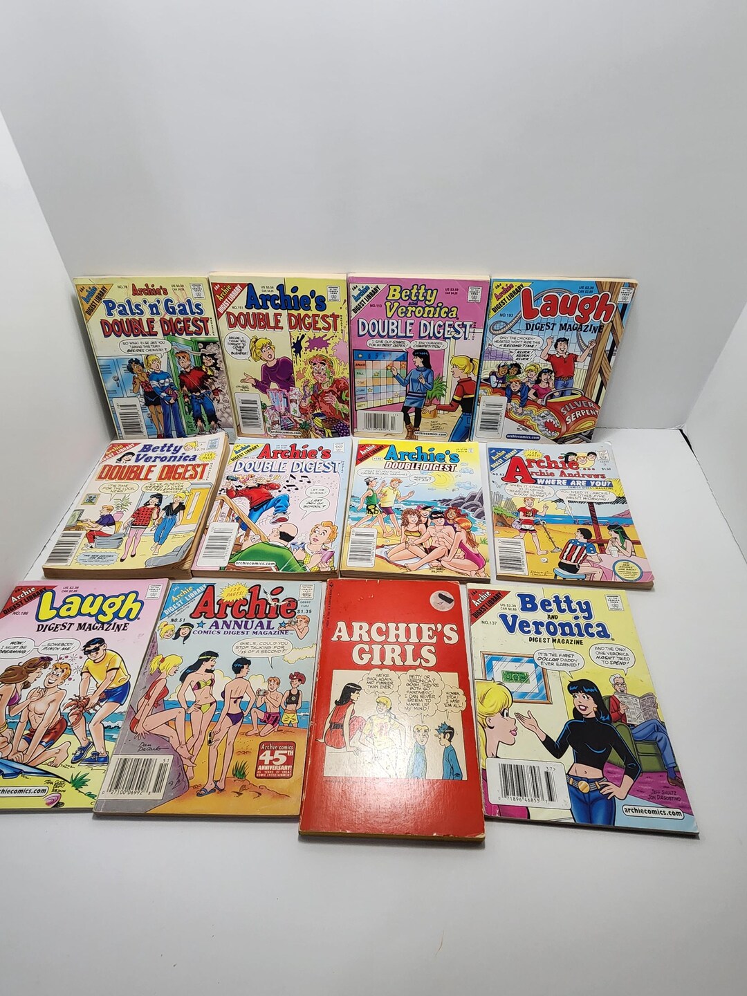 Archie's Double Digest Vintage Magazine Comic Books LOT of 17 - Double ...