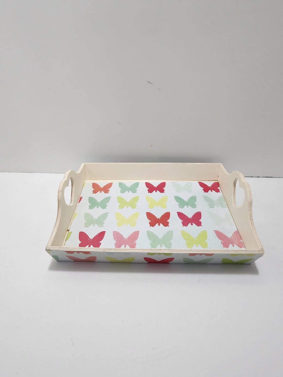 Butterfly Print Wooden Tray - Butterfly - Butterflies - Wooden Tray ...