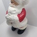 Vintage Ceramic Santa Decor Statue Bisque Handpainted Figure Santa ...