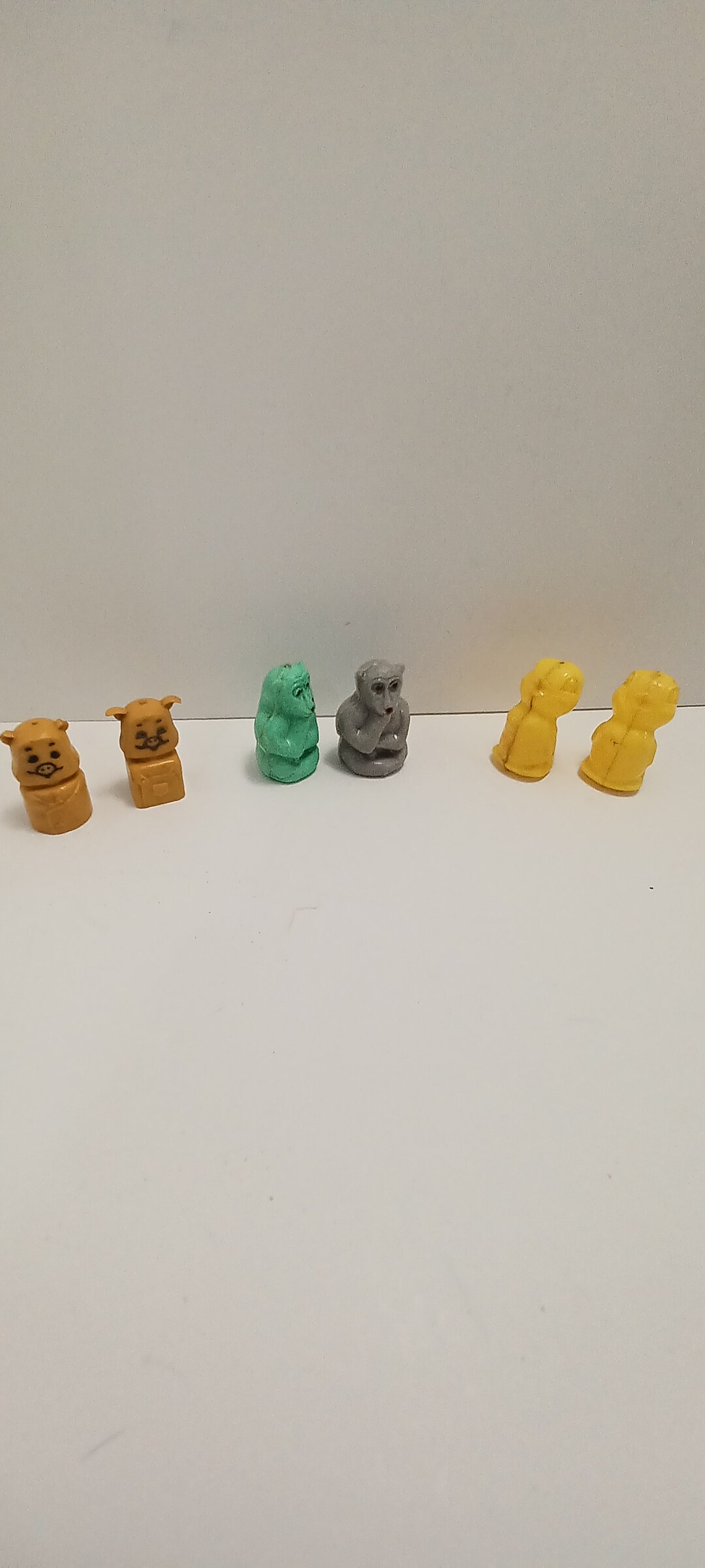 1970s Vintage Plastic Peg Animals Figures - Monkeys - Pigs - Peg Toys ...