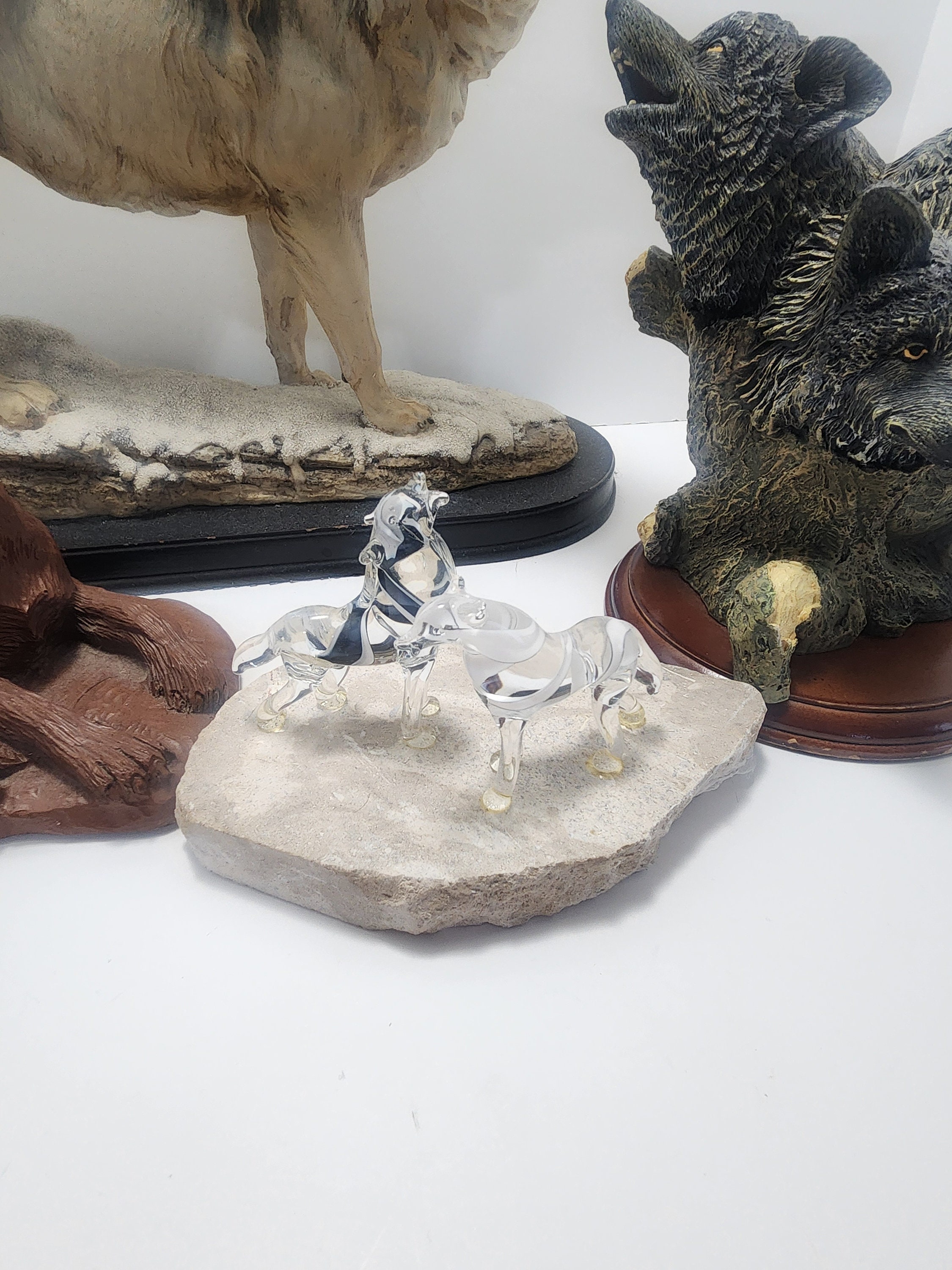 Wolf Figurines - Wolves - Wolf Decor - Animals - Animal Decor - Etsy