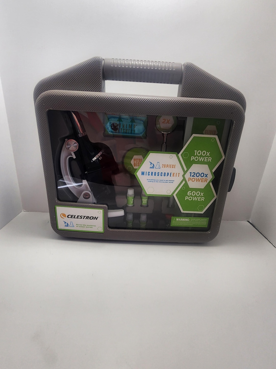 Celestron 28 Piece Microscope Kit With Case - Science - School - Science Toys - Microscope ...