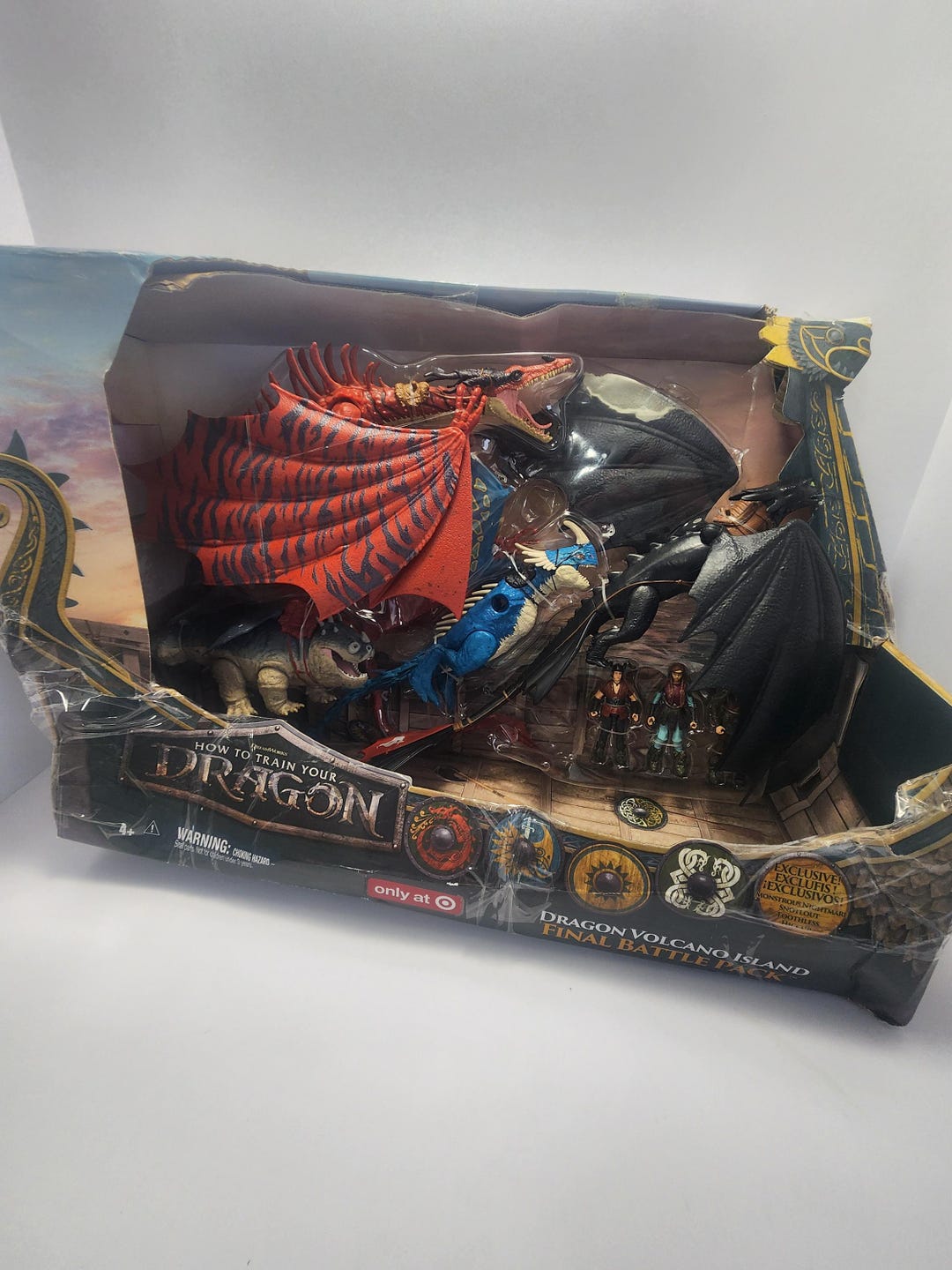 How to Train Your Dragon Action Figures Playset in Box - How to Train ...