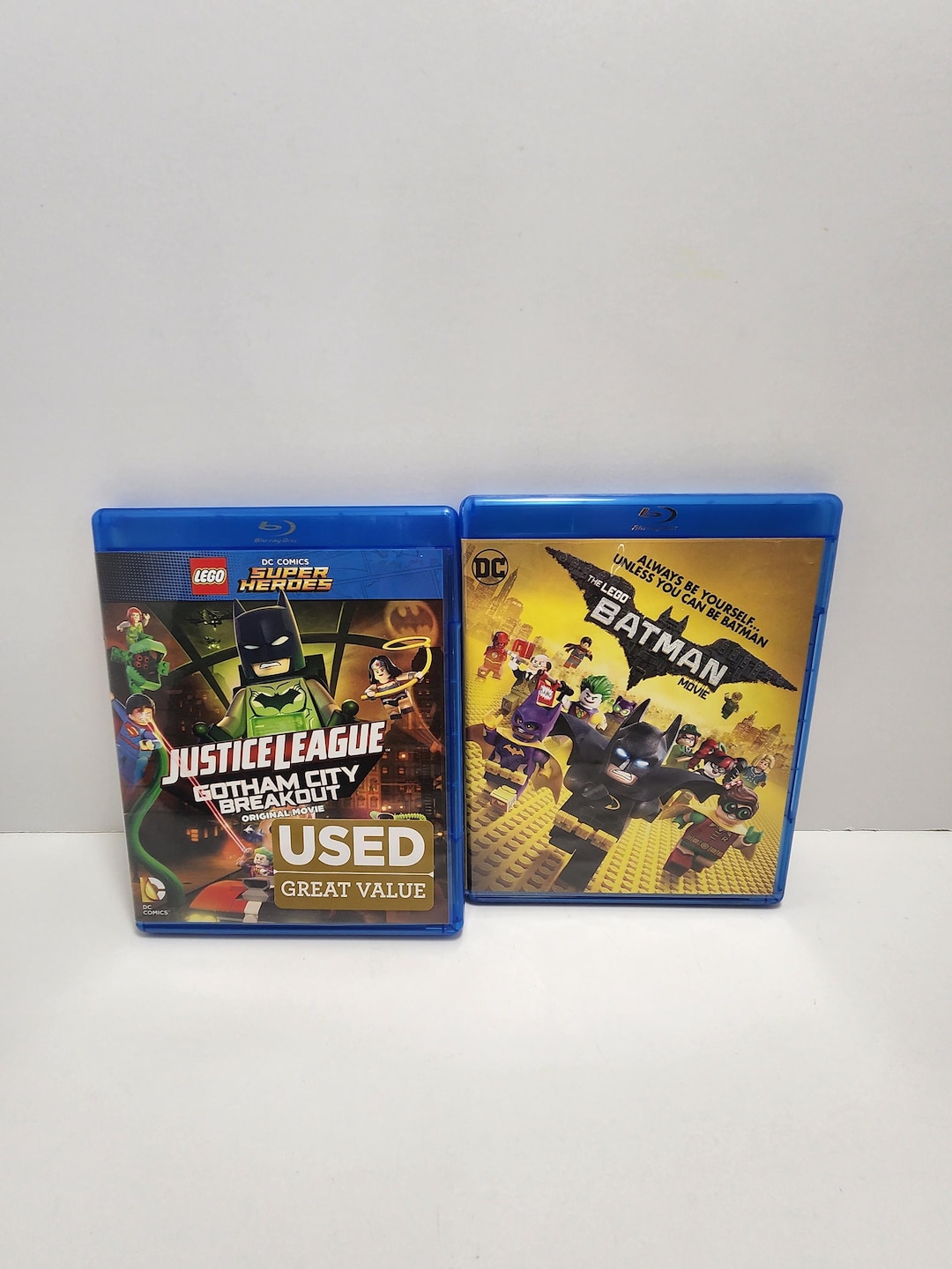 Dc Batman and Justice League Lego Bluray Movies Lot of 2 - Blueray ...