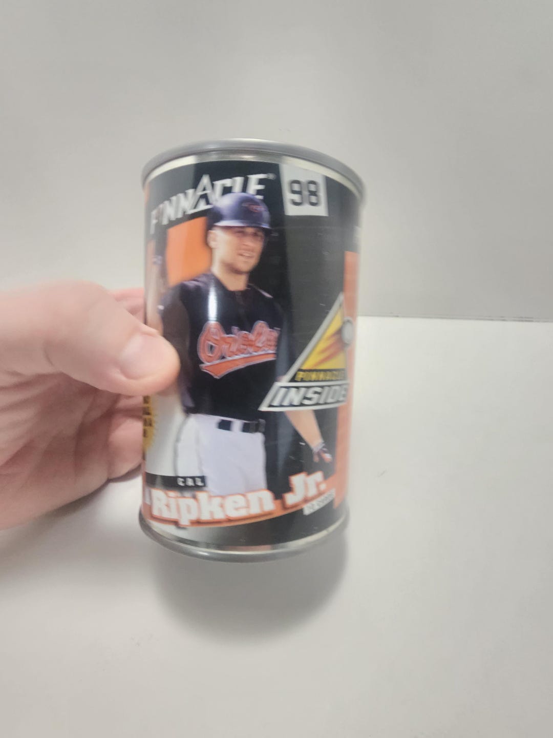 1998 Pinnacle Inside of Can Baseball Card Featuring Cal Ripken Jr. of ...