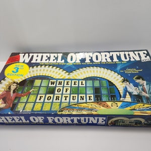 1985 Wheel of Fortune Pressman Board Game - Board Game - Wheel of ...