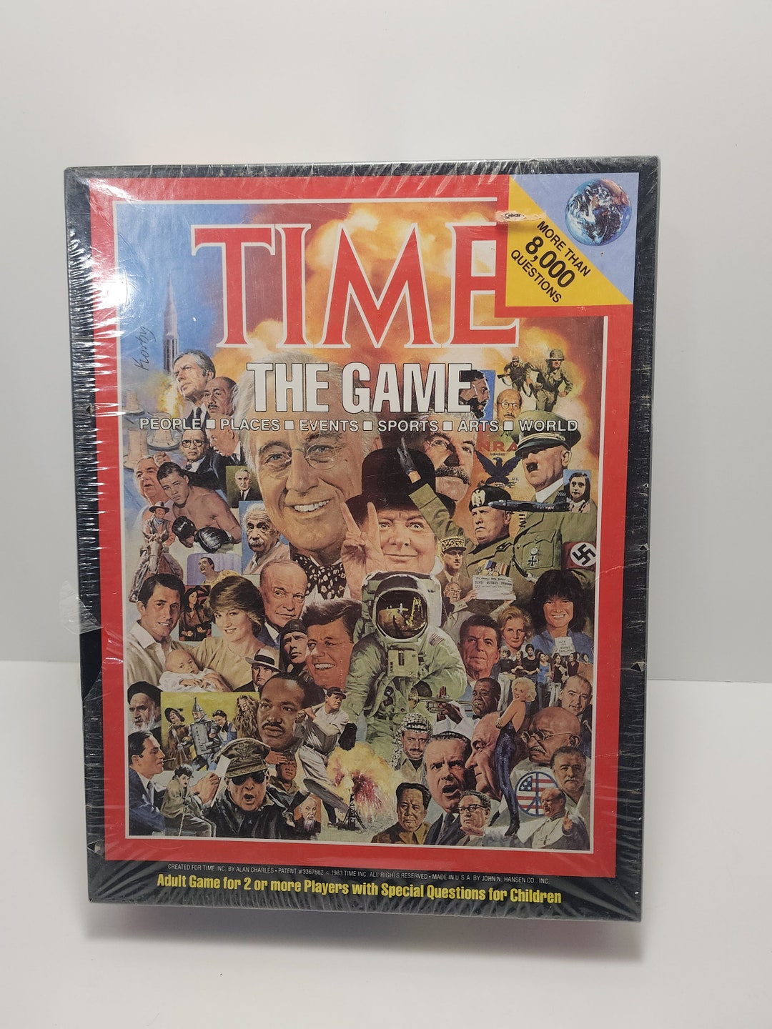 Time the Game Vintage 1983 Board Game - Board Game - Vintage Board Game ...