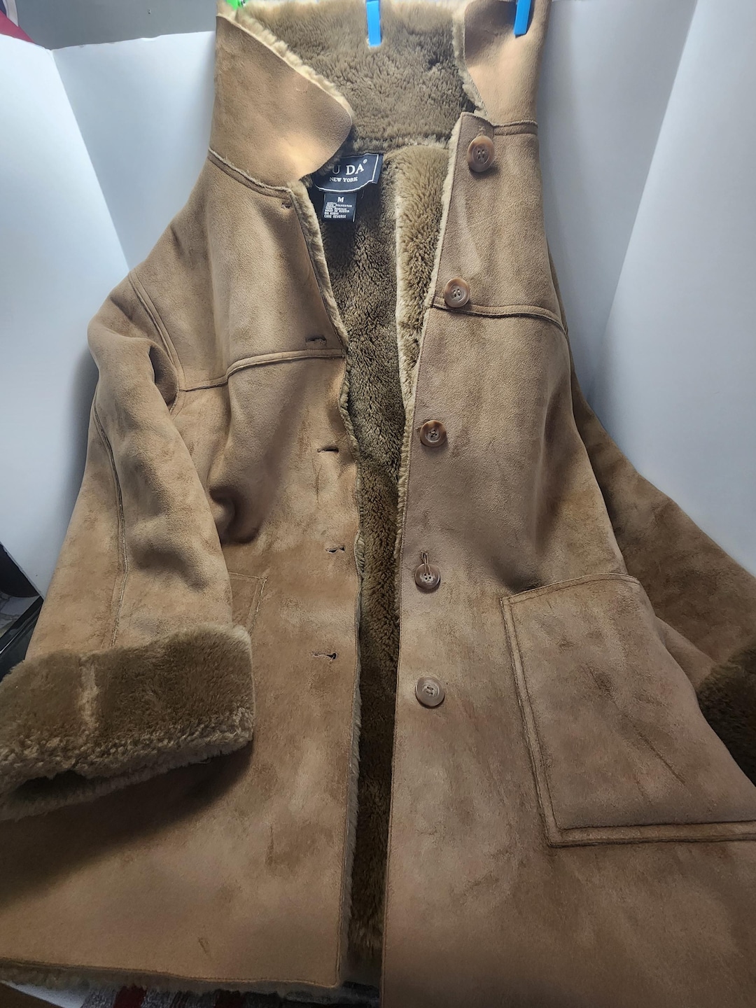 Vintage Fu Da Faux Coat Jacket Size Medium - Size Medium - Fuda - Fu Da ...
