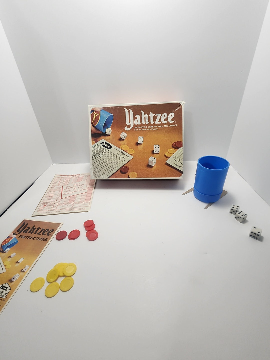 Yahtzee 1978 Vintage Milton Bradley Game - Yahtzee - Family Games ...