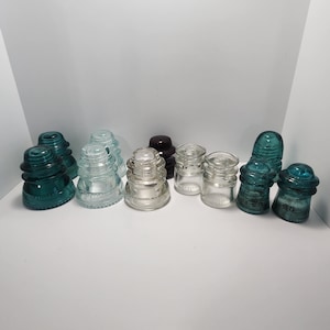 Hemingray 16 Glass Insulators - Insulators - Glass Insulators - Vintage ...