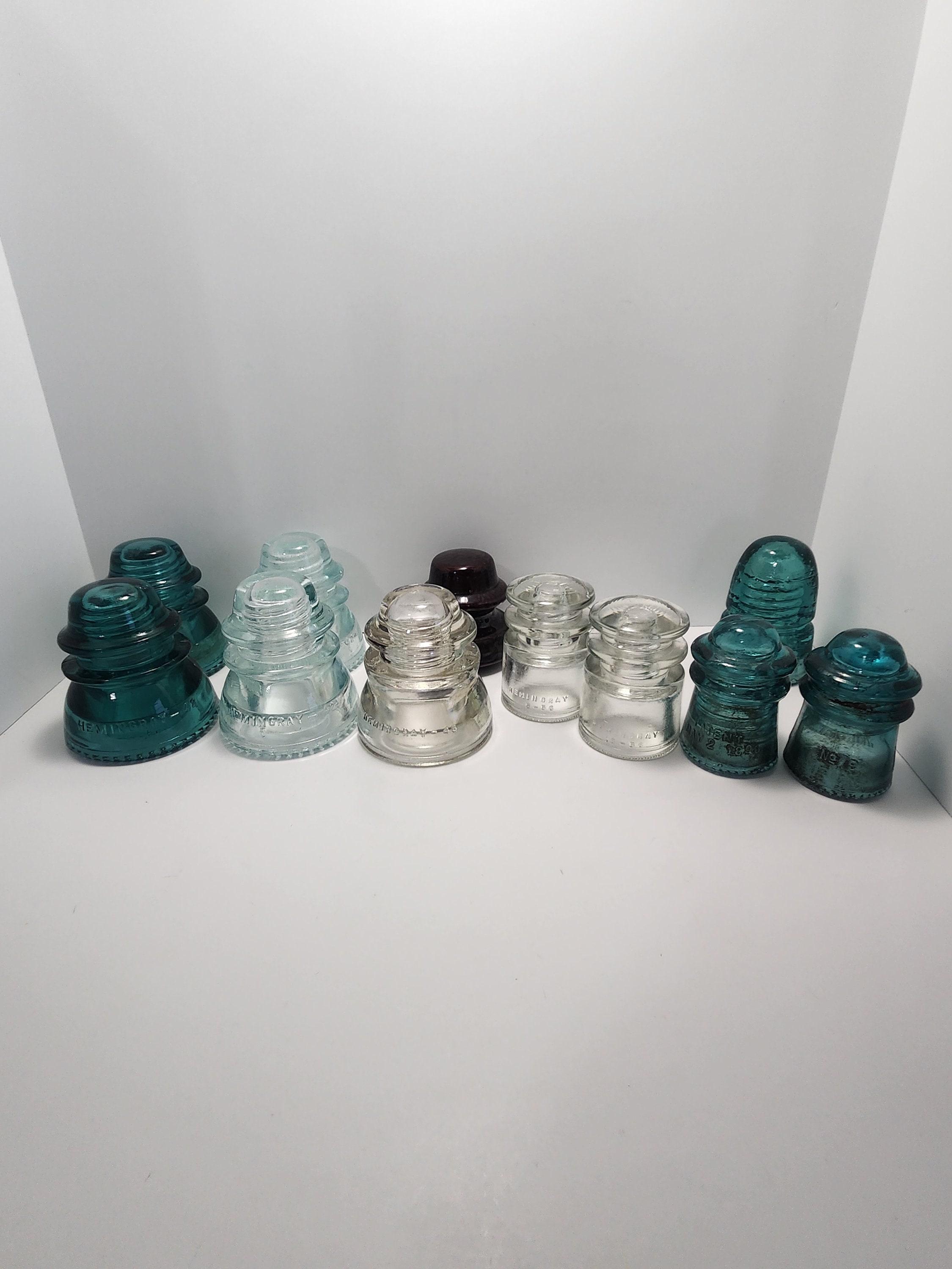 Hemingray 16 Glass Insulators - Insulators - Glass Insulators - Vintage ...