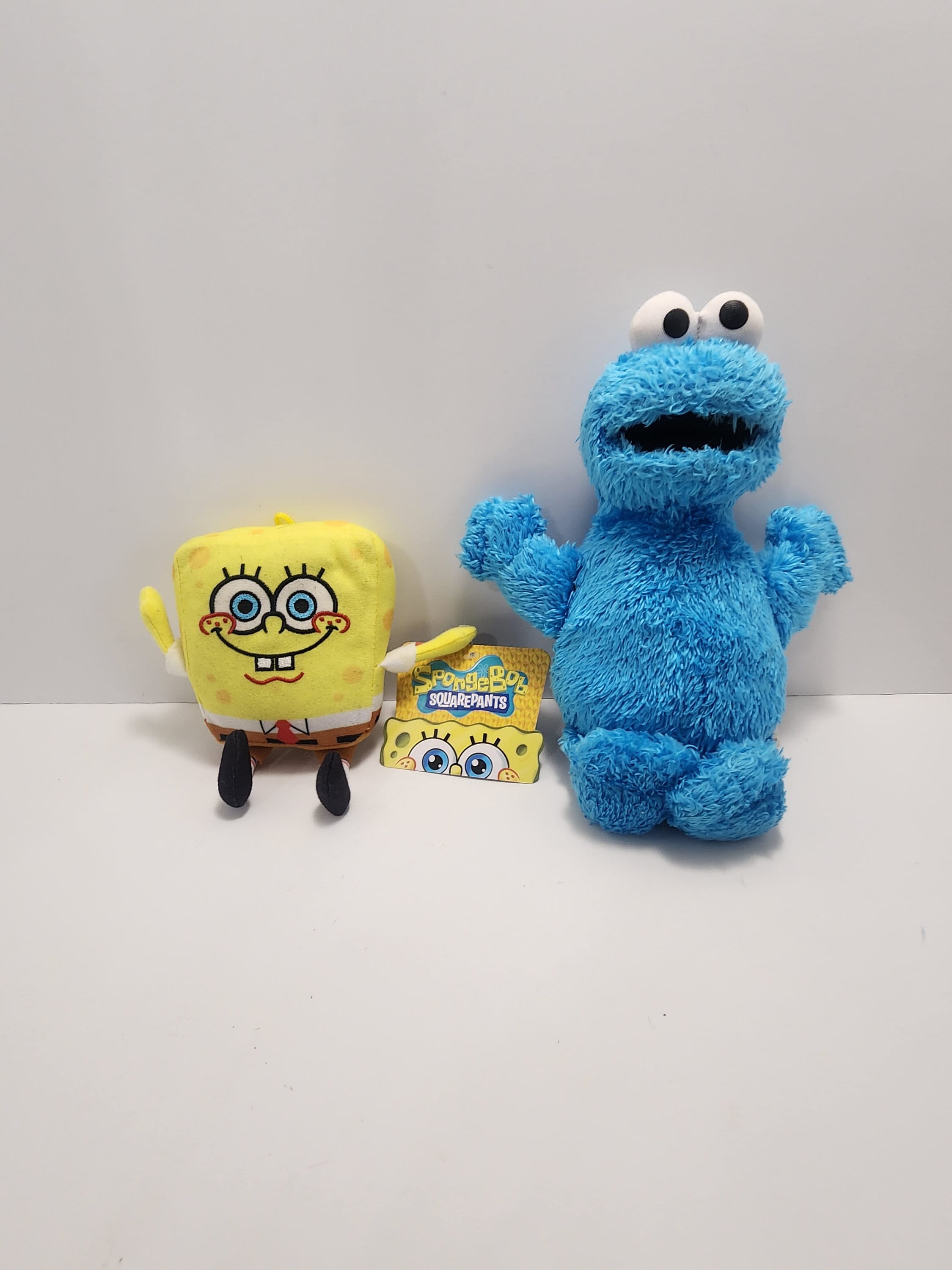 Spongebob Squarepants and Cookie Monster Plush - Nickelodeon - Sesame ...