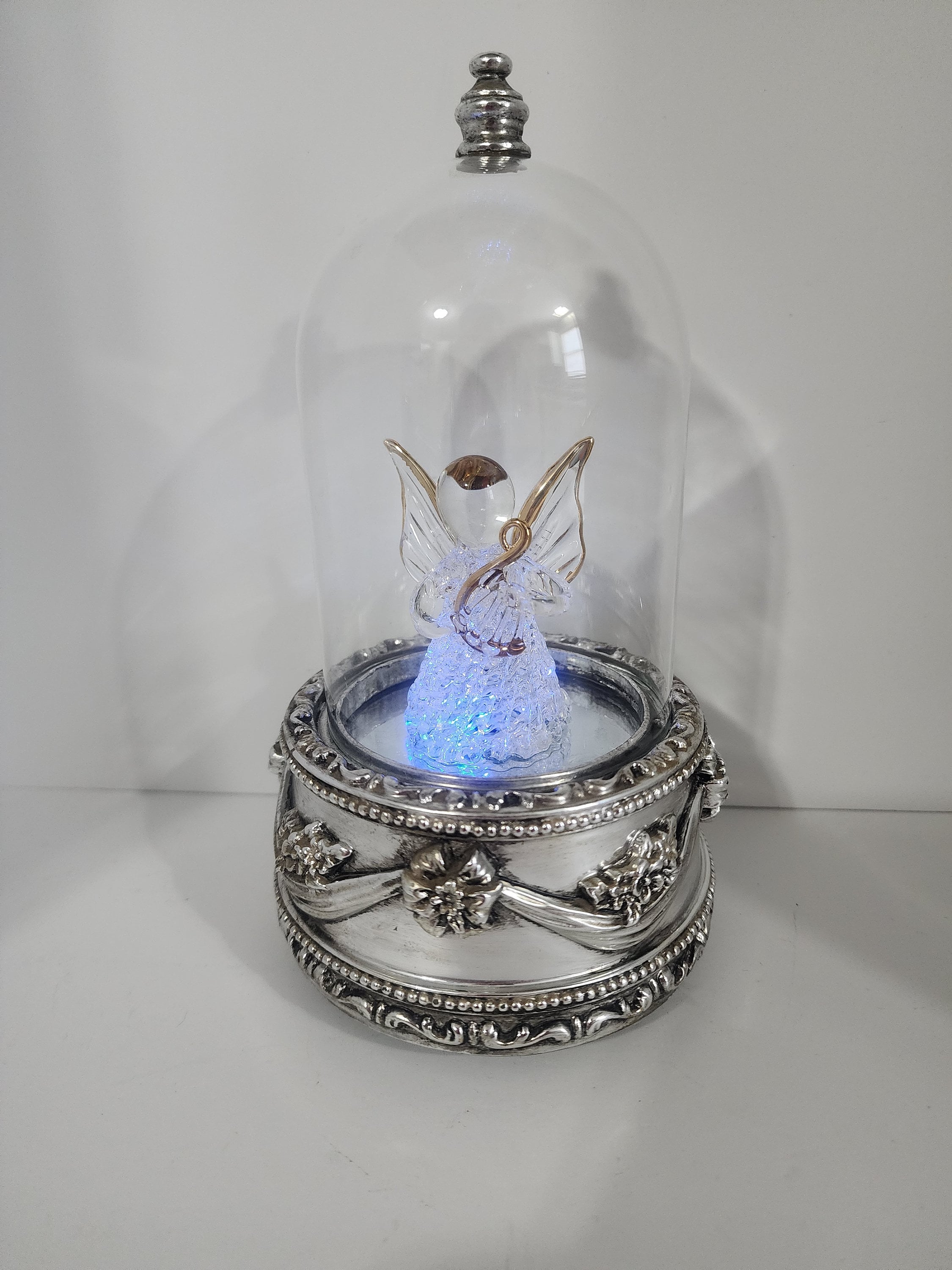 Vintage International Silver Light up Christmas Angel Musical - Etsy