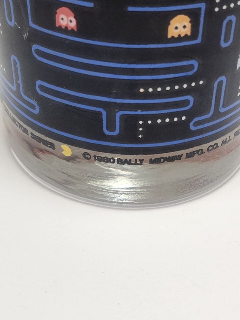 Pacman 1980s Bally Midway Collectable Glass - Glass - Arcade - Arcade ...