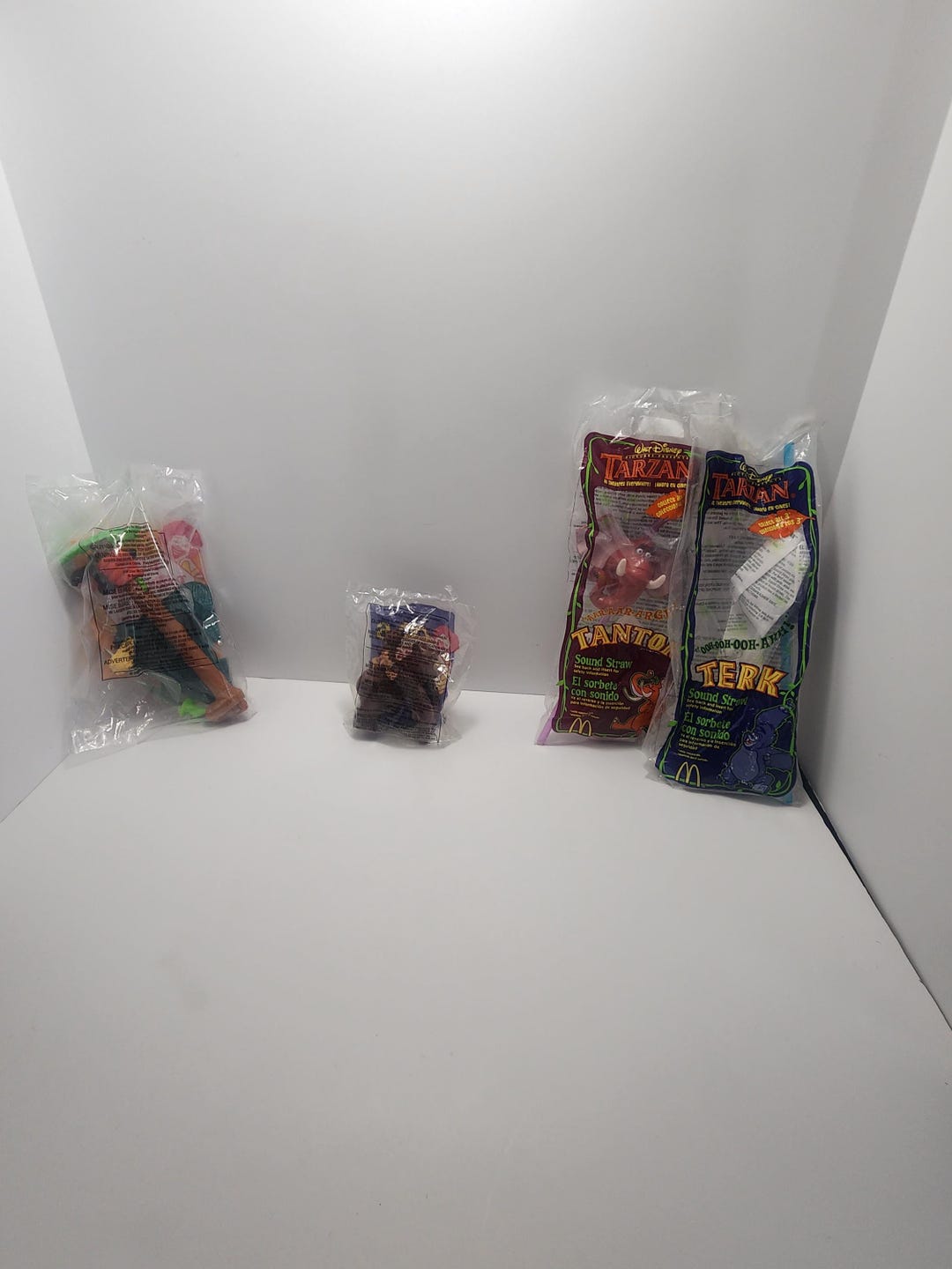 Tarzan Vintage 1990s Happy Meal Toys - Straws - Tarzan - Tarzan Toys ...