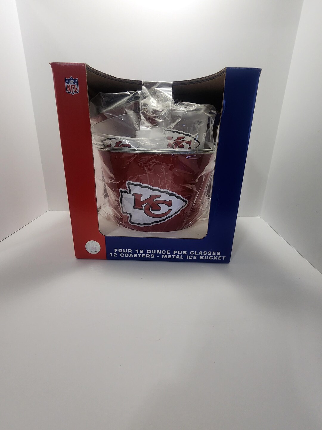 Kansas City Chiefs Limited Edition Ice Bucket With Glasses and Coasters ...
