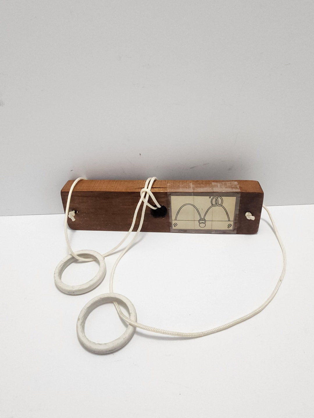 Wooden Rope and Rings Puzzle Game - Vintage Games - Puzzles - Puzzle ...