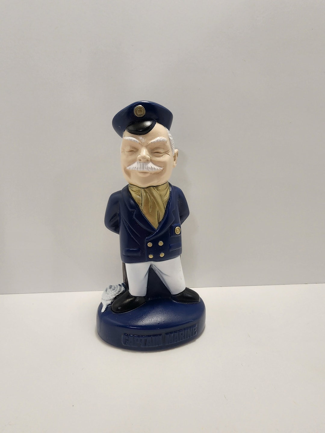 1980 Marine Captain Character Coin Bank Piggy Bank Coin Bank Character ...