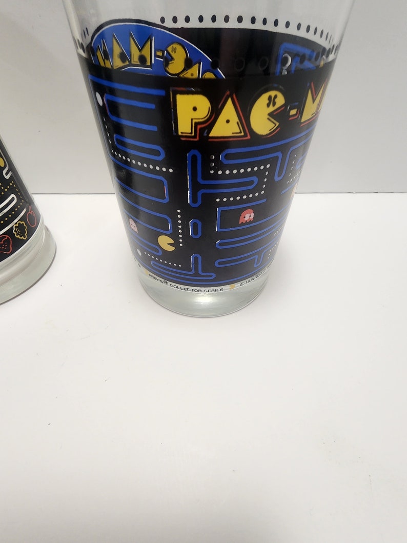 Pacman 1980s Bally Midway Collectable Glass - Glass - Arcade - Arcade ...