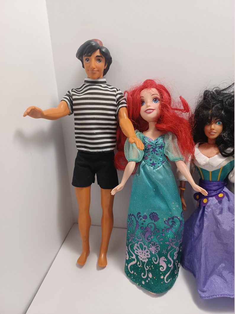 Rare Vintage 1990s Disney Characters Barbie Doll Figures - Disney Dolls ...