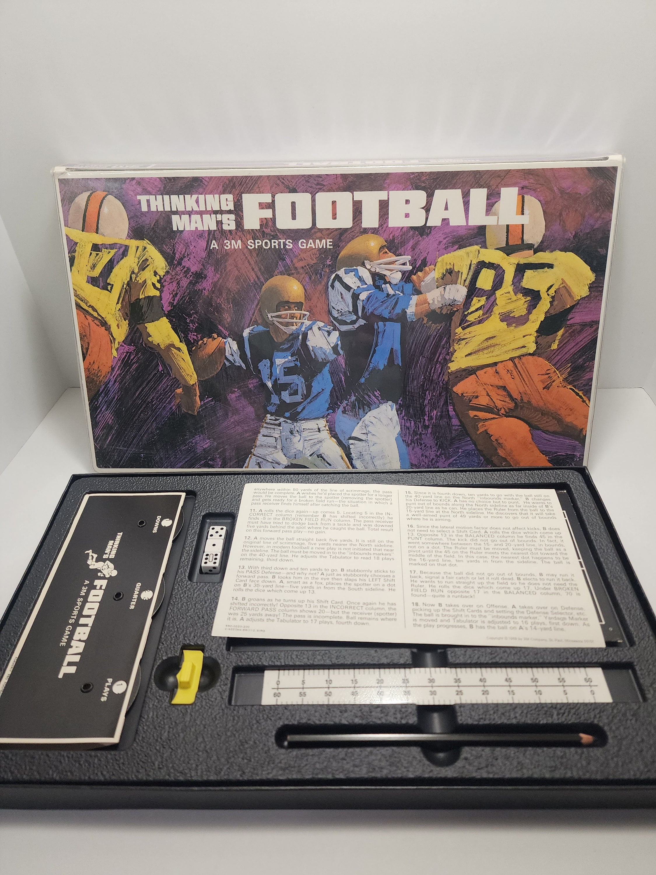 Nfl 1969 Football A Thinking Man's Game Board Game - 3M Game - Board ...