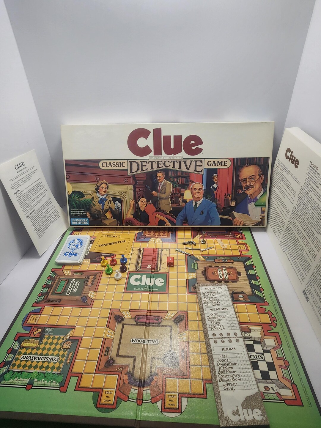 1986 Clue Classic True Detective Game by Parker Brothers - Clue - Clue ...