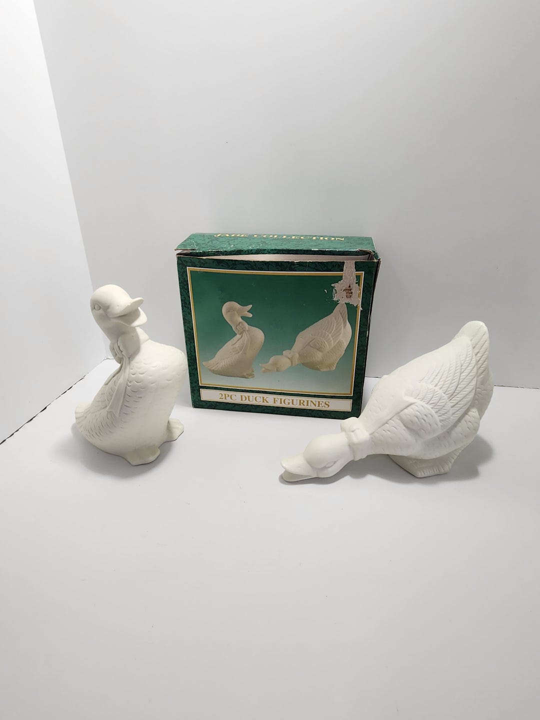 Ducks 2 Piece Jade Collection Vintage Set - Ducks - Duck Figurines ...