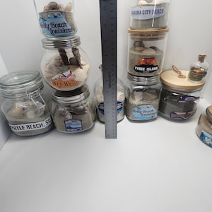Beach Sand Jars From Around the United States - Traveling Gift - Travel ...