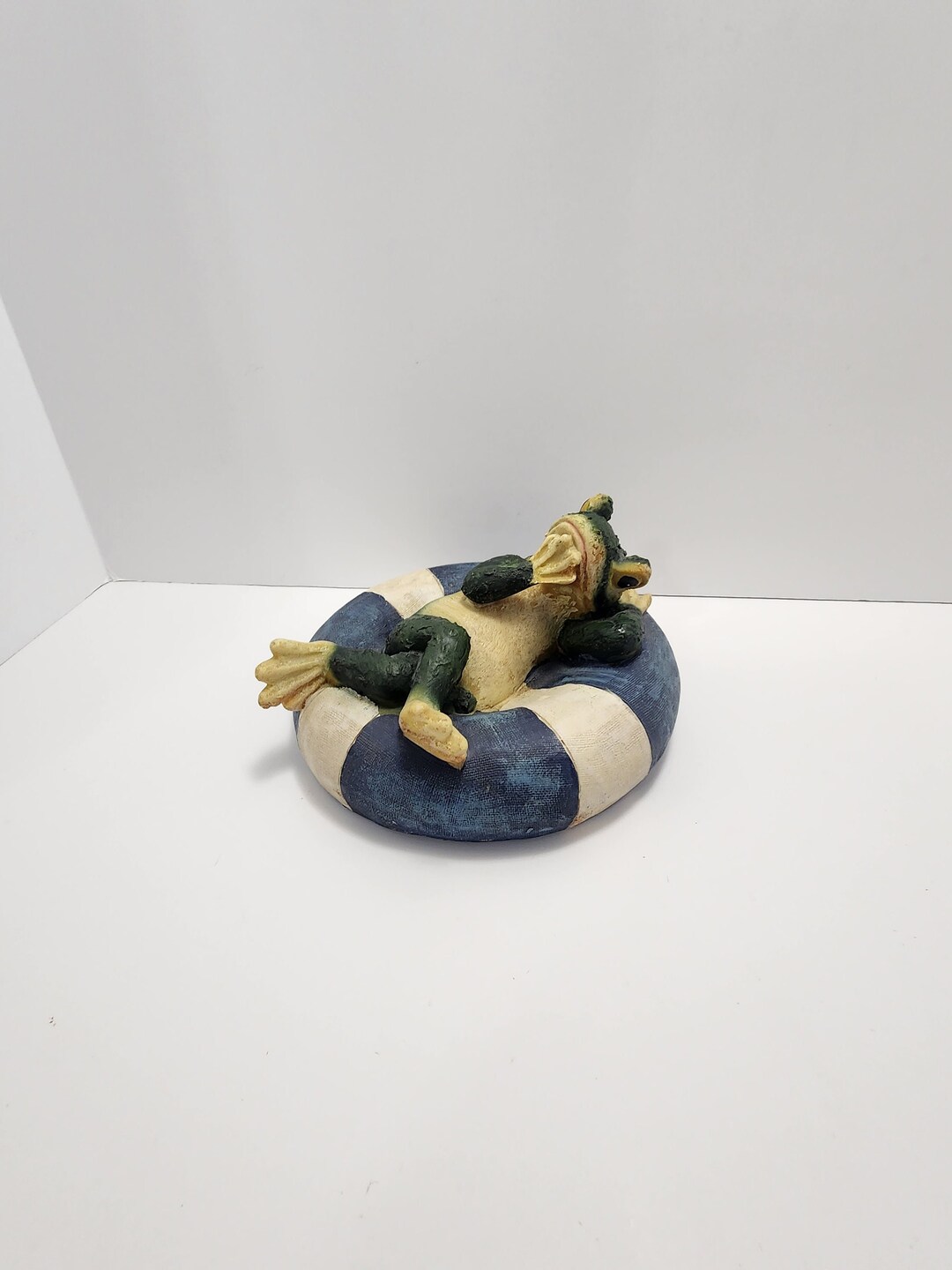 Frog Cute Figure on Tube - Frogs - Frog Figurines - Etsy