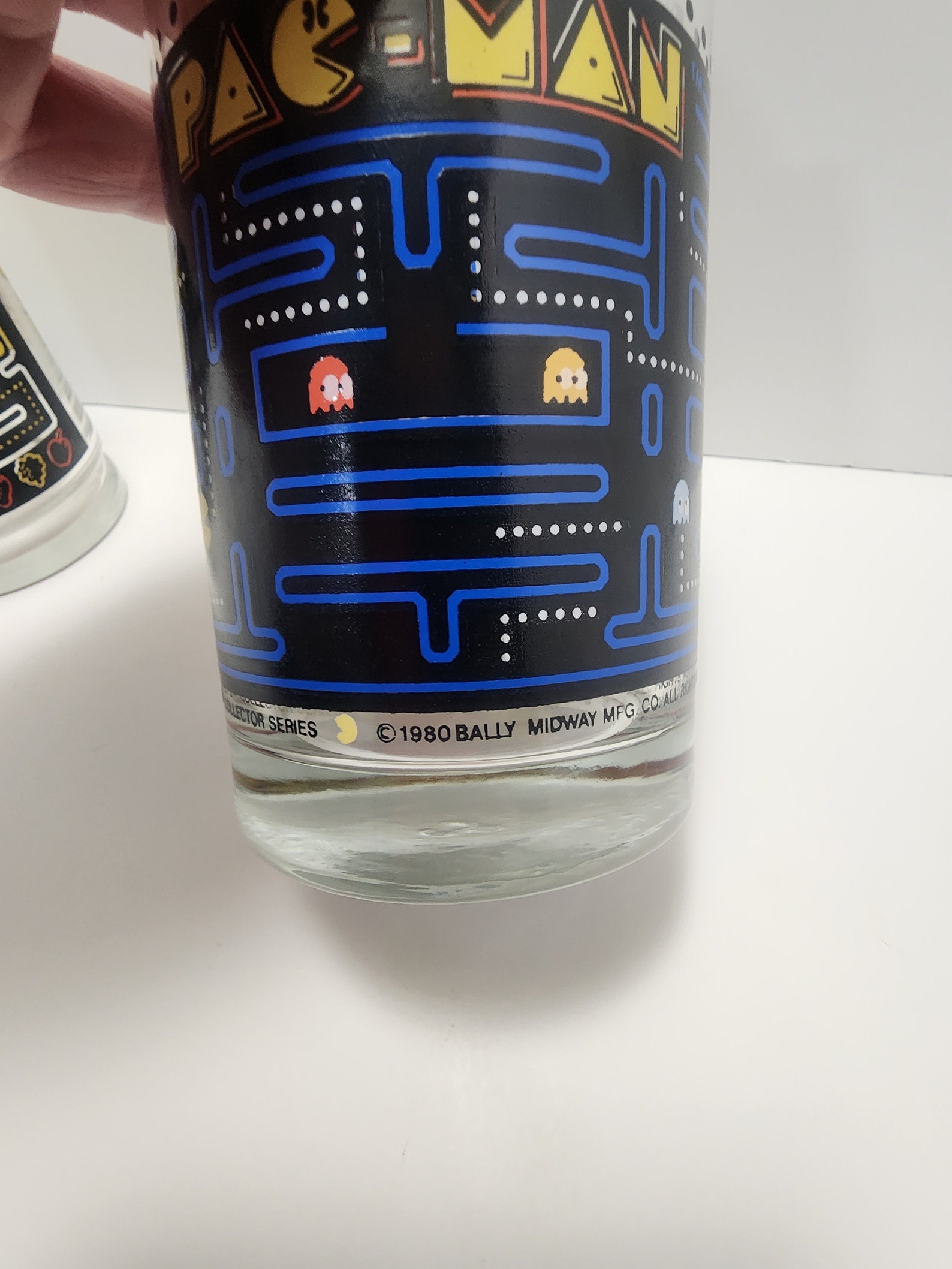 Pacman 1980s Bally Midway Collectable Glass - Glass - Arcade - Arcade ...