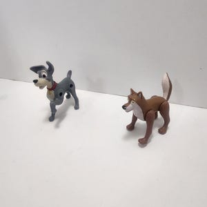 Disney Balto and Lady and the Tramp Dog Action Figures Lady and the ...