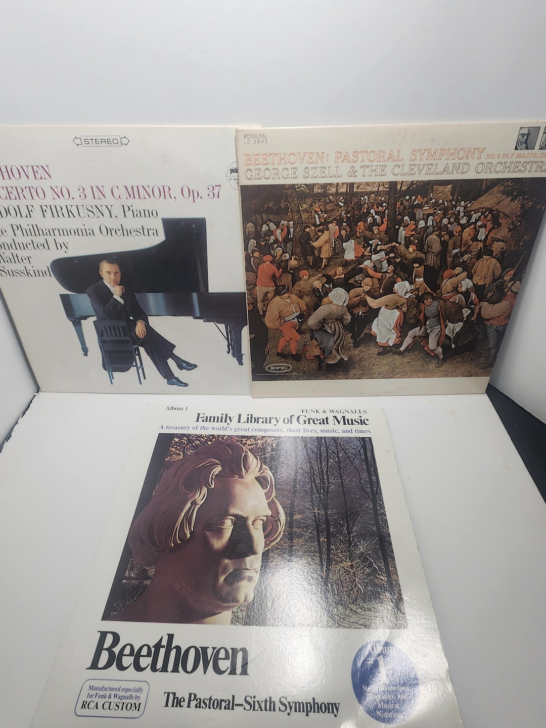 1970s 1980s Beethoven LOT of 3 Vintage Vinyl LP Records Sets ...